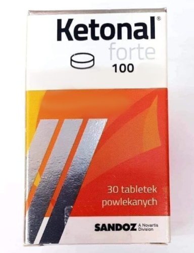 Ketonal forte, 100 mg, tabletki powlekane, 30 szt Polska Apteka UK